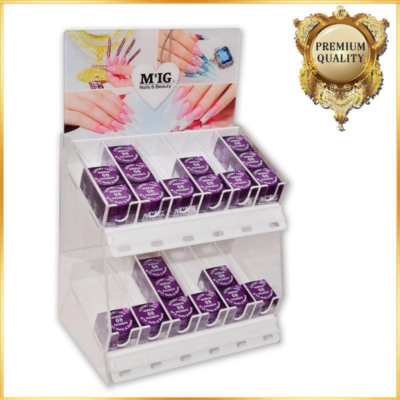 Stand Geluri cu Poză Model 2 - 36 Poziții, Plexiglas | MIGSHOP.RO